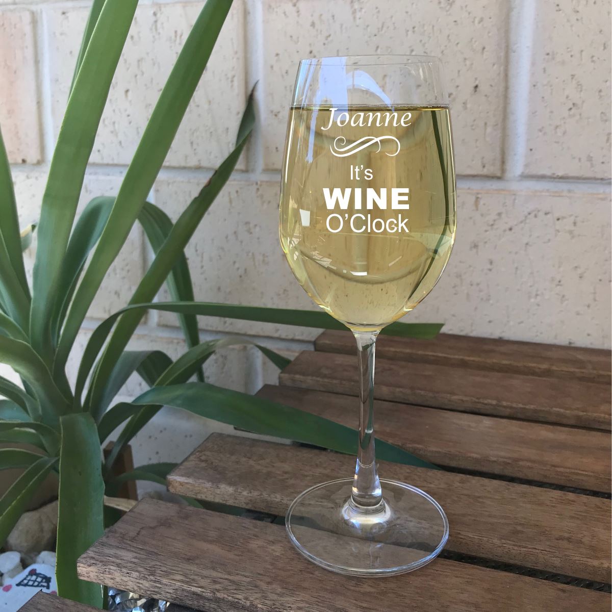 Personalised Its Wine Oclock Wine Glass - Australia Wide – Engrave Works